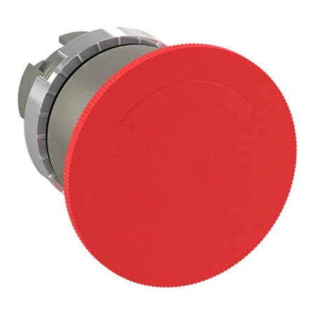 Springer Controls Co ABB Non-Illuminated Mushroom Head PB Metal Bezel, 22mm, Red, P9M-ER4RN P9M ...
